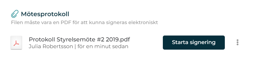 Signera dokument | Hippoly