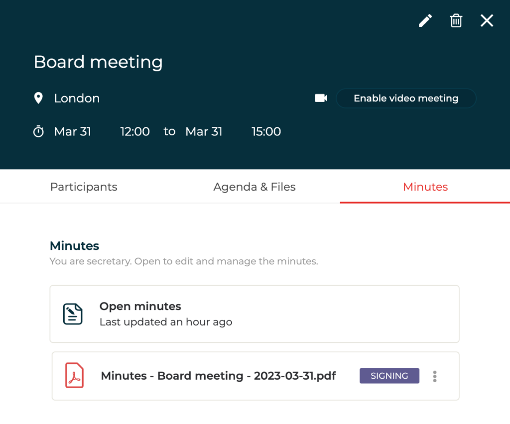 Write, review and e-sign board meeting minutes easily | Hippoly